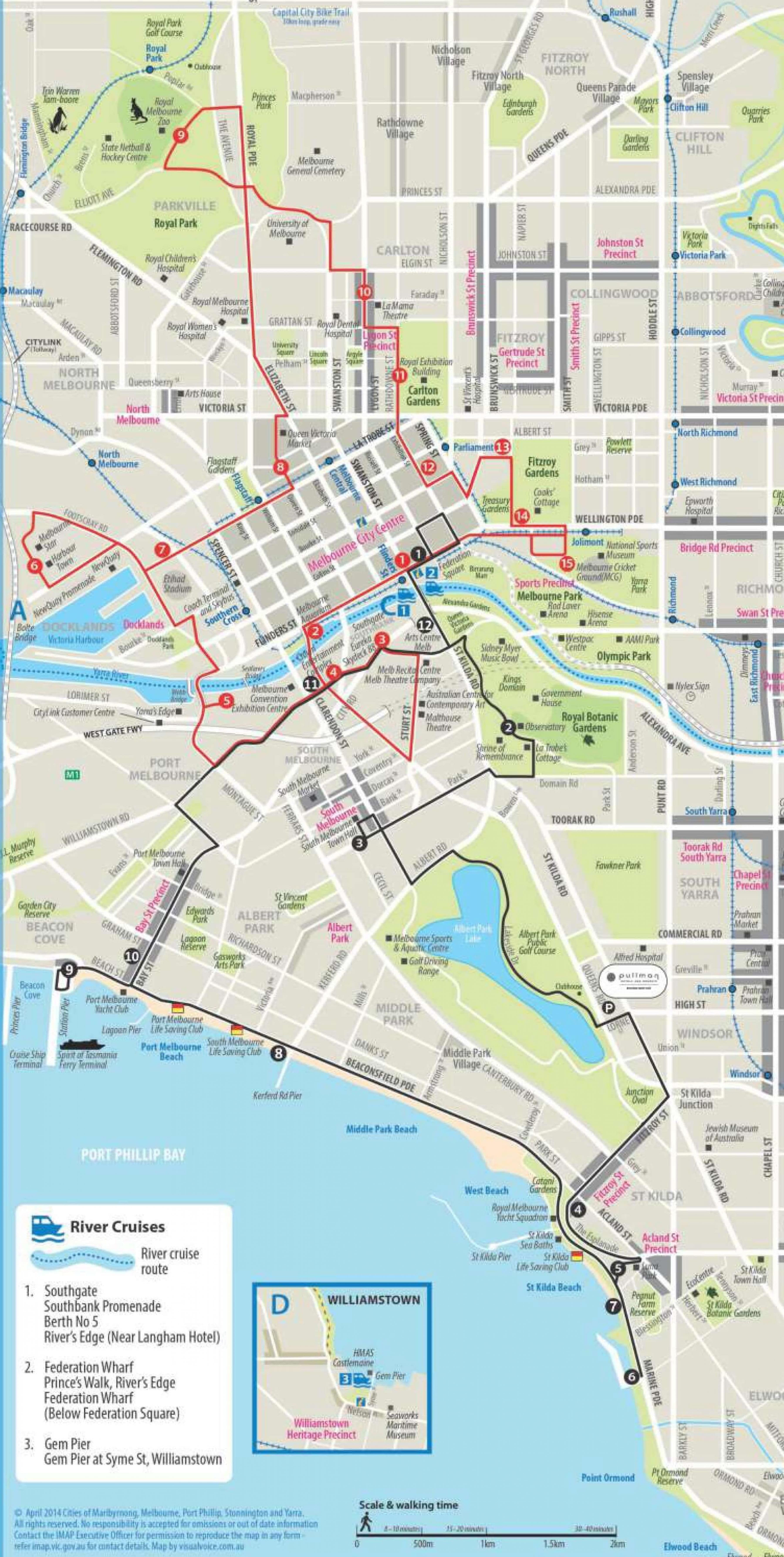 Map Of Melbourne Bus Tour Hop On Hop Off Bus Tours And Big Bus Of